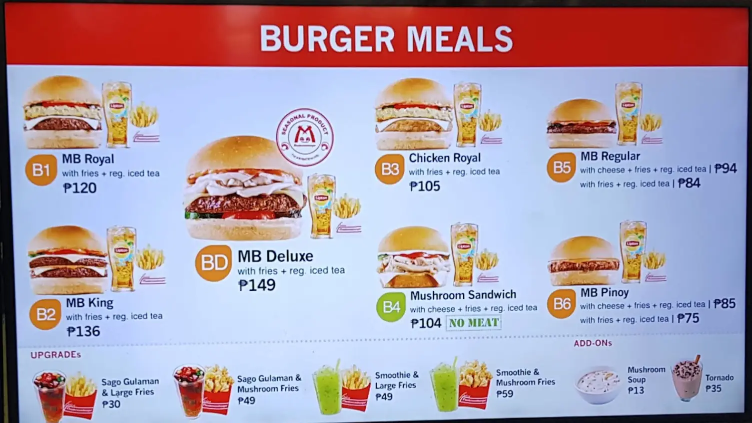 Mushroom Burger Philippines Menu Prices 2025